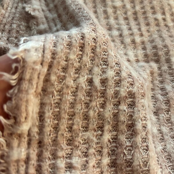 Rib Knit 100% Cotton Fabric Ivory Solid | 56 Inch Width Baby Rib 1x2 ...