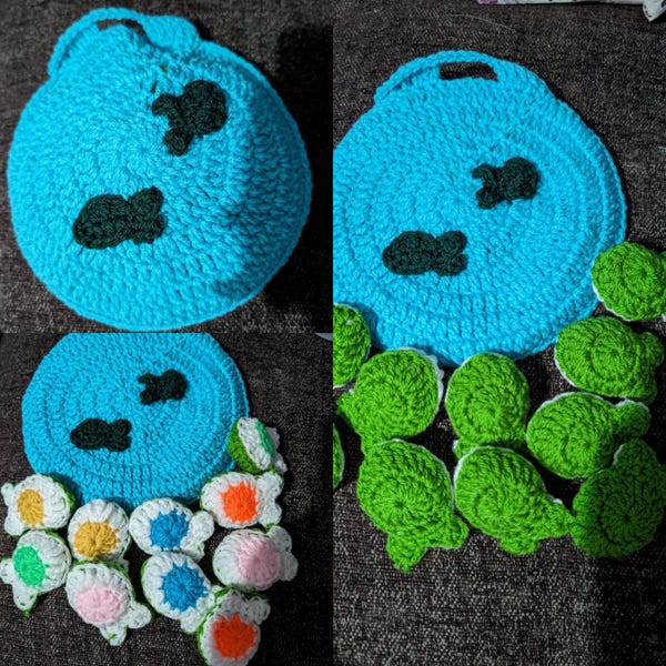 Crochet Fish Memory Game Pattern, PDF Game Pattern, Crochet Memory Game ...