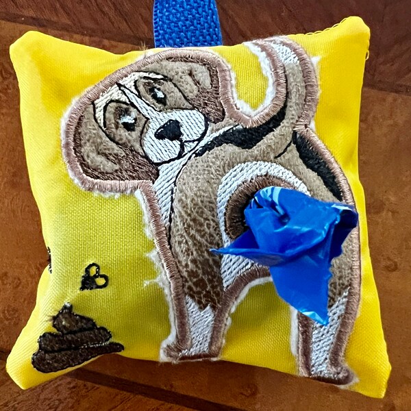 ITH Beagle Poop Bag Dispenser Machine Embroidery Design (4x4, 5x7) - Etsy
