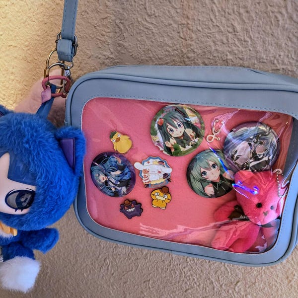 Ita Crossbody Bag, Pin Display Bag, Itabag, Window Bag, Anime Cosplay ...