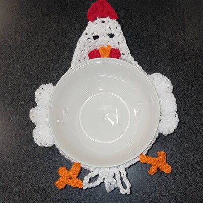 Pattern-crochet Chicken Bowl Cozy - Etsy