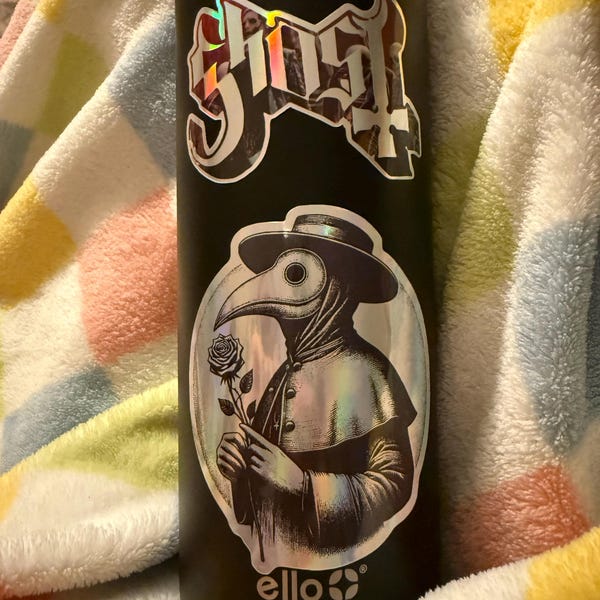 Ghost Cross Decal | Nameless Ghouls | Ghost Band | Metal - Etsy