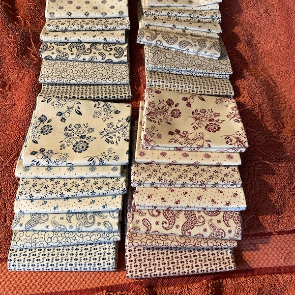 40 Jelly Roll CIVIL WAR 2.5x44" Strips 100% Cotton Quilt Fabric by ...