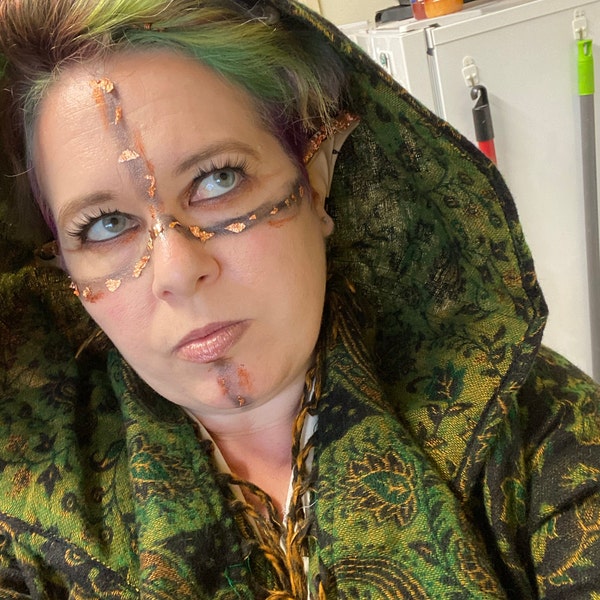 Hooded Festival Blanket Cloak • Enchantment Cloak • Unisex Paisley Cape ...