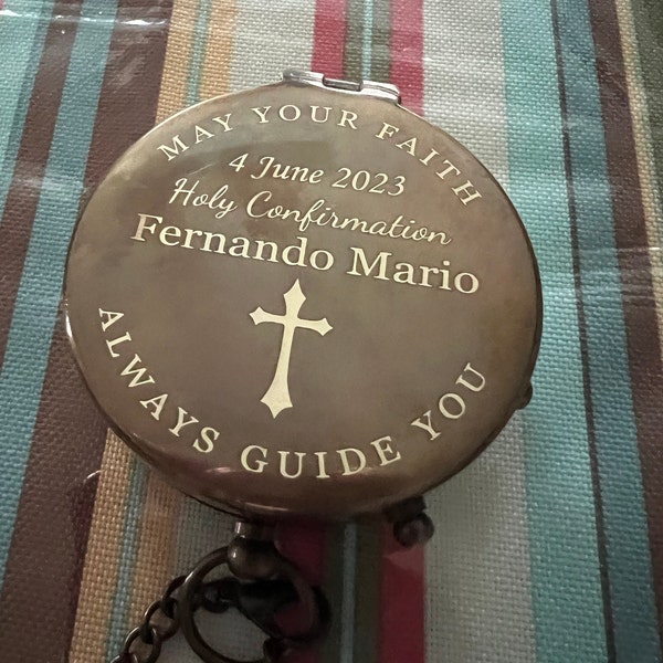 Personalized Compass Christmas Gift for Grandchildren | Engraved ...