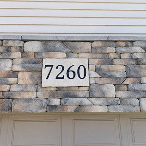 Personalized Engraved Stone Address Stone 16x10x1.75, House Numbers ...