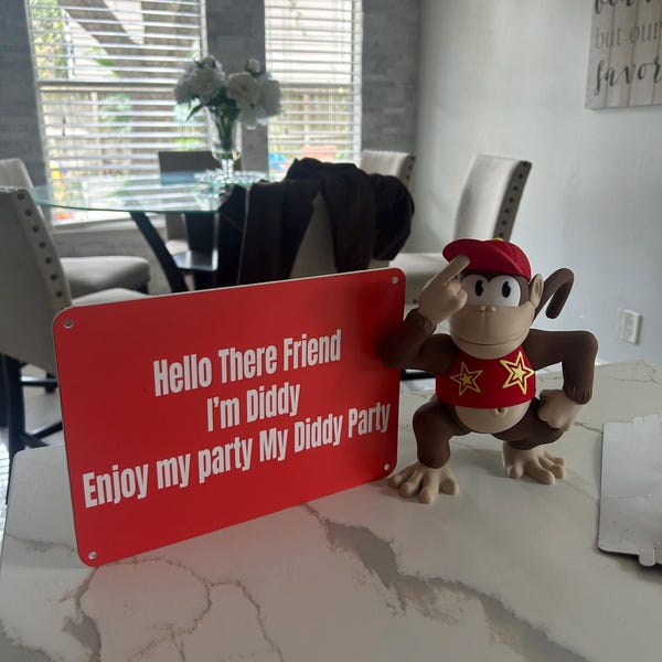 Diddy Kong 3D Printed Statue | 2 Sizes | Great Gift for the Collector ...