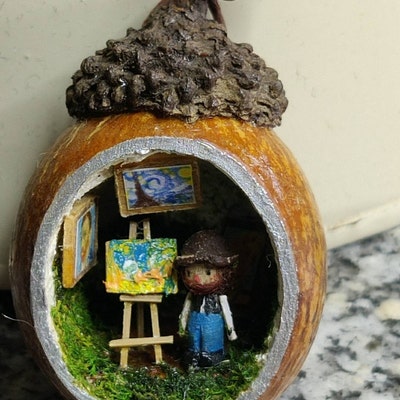 Miniature Dinosaurs Diorama in a Nutshell, Jurassic World Diorama, Tiny ...