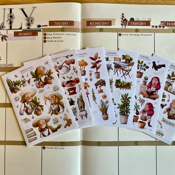 Minimalist Sticker Set Functional Stickers Bundle Planner Kit Basic ...