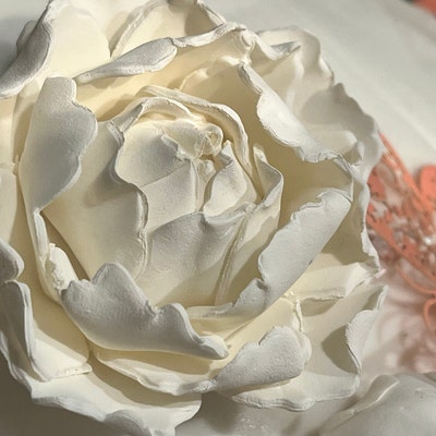 Red Sugar Roses Wedding Cake Decorations Ruby Anniversary - Etsy