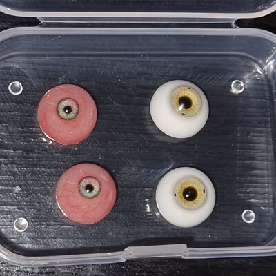 Dark Devil, Demon Eye Pupil Resin Eyes for Bjd Doll, Realistic Handmade ...