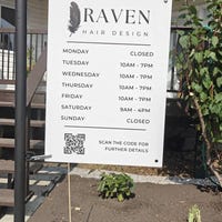 Custom Printed Acrylic Business Hours Sign, Personalised Shop Opening ...