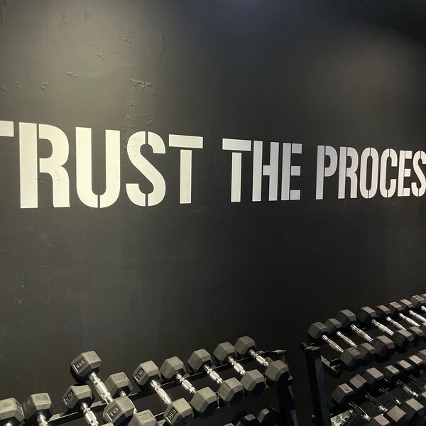 TRUST THE PROCESS Wall Decal, Office Wall Decal, Physical Therapist ...