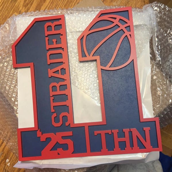 Varsity Number Graduation Gift, Senior Athlete Gift, Graduation Decor ...