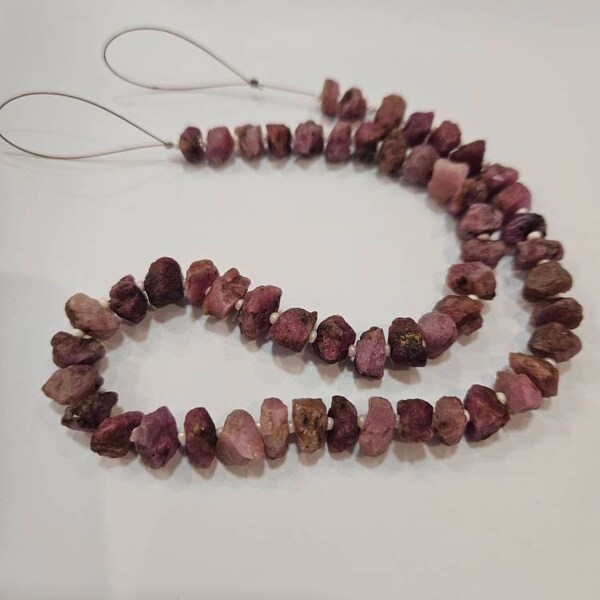 16" Long Natural Red Ruby Chips Beads,uncut Beads,ruby Beads,4-5 Mm ...