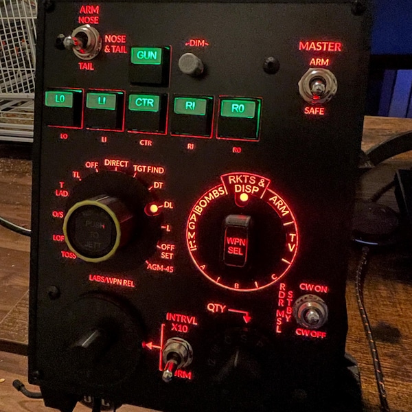 DCS World F-4 Phantom Weapons Control Panel - Etsy