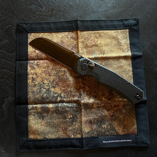 EDC Hank Ocean Topography Shades of Blue and Brown Men's Handkerchief ...