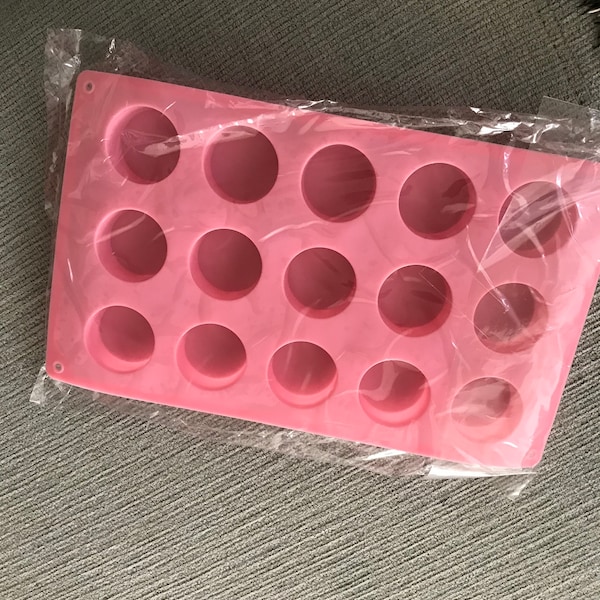 15 Cavities Small Circle Silicone Soap Mold Circle Soap Mold Silicone ...