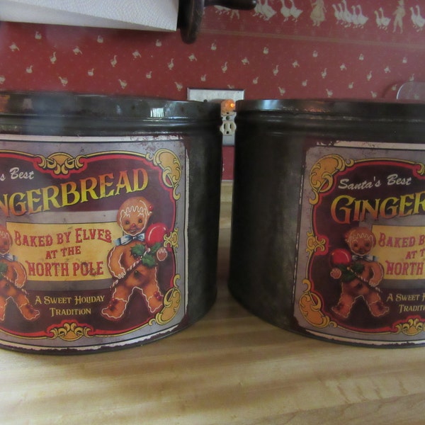 Christmas Gingerbread Labels, Vintage Style Printable Christmas Tags ...