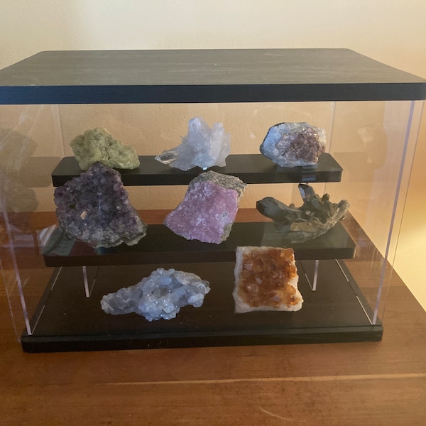 Acrylic Crystal Display Case: Mineral Storage & Organization - Etsy