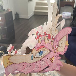 Make Your Own DIY Dragon Mask Kit Digital Download Customizable Pattern ...