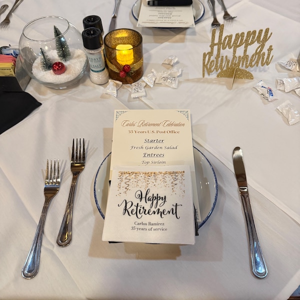 Happy Retirement Table Centerpiece, Retirement Party Decorations ...