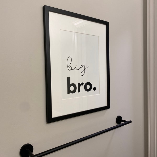 Bro Print, Bro Poster, Bro. Printable Wall Art, Typography Print, Black ...