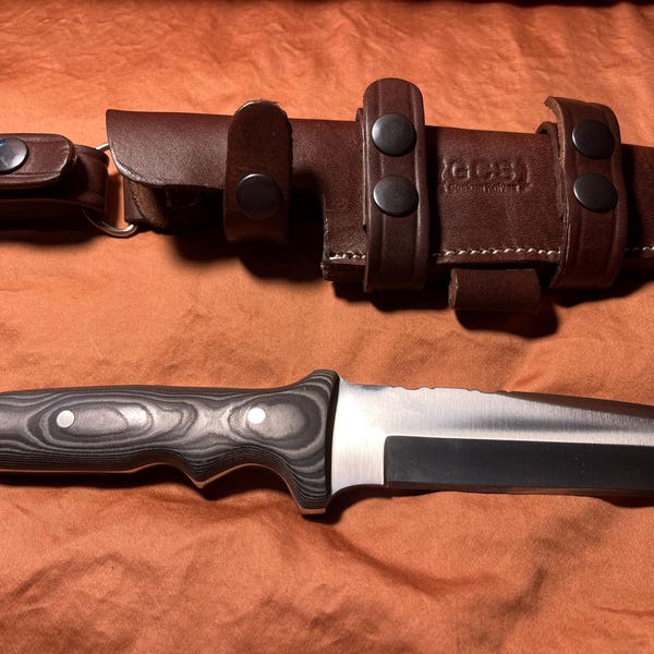 GCS Custom Handmade D2 Steel Hunting Knife G10 Handle With Right Hand ...