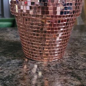 Disco Planter 4 Inch Disco Pot for Plants Gold Boho Plant Holder ...