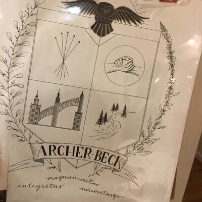 Modern Family Crest - Etsy