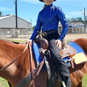 Leadline Set Colors Zip Shirt Collar Western Pleasure Rail | Etsy