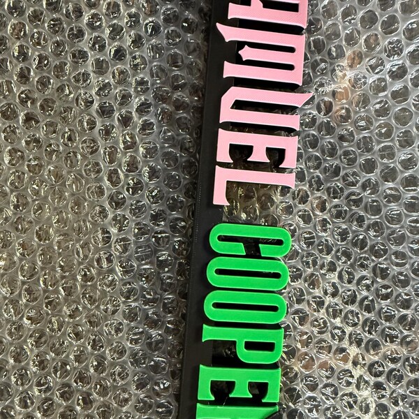 3D Printed Wicked Style Custom Name Plate - Etsy