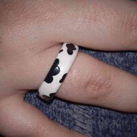 Cow Print Ring - Etsy