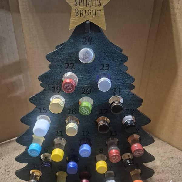 Adult Advent Calendar Mini Liquor Tree, Christmas Alcohol Tree, Mini ...