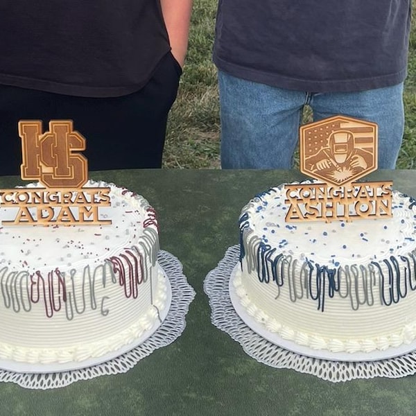 Personalized College Cake Topper, Graduation Gift, University of ...