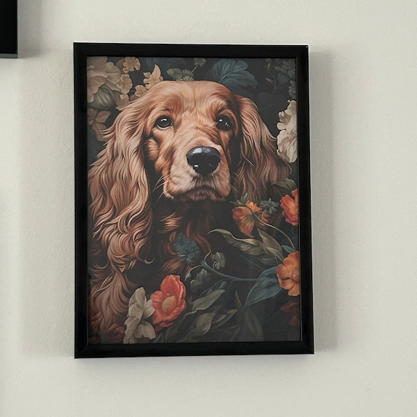 Cocker Spaniel Asia Inspired Art | Japanese Ukiyo-e Inspired Dog ...