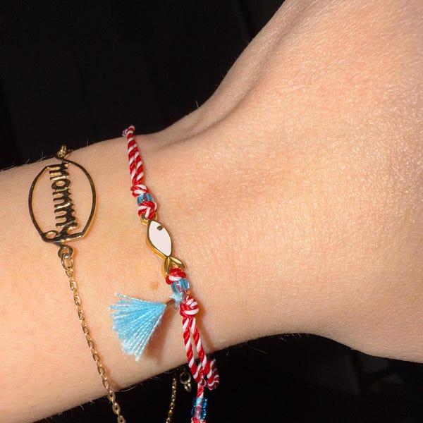 Small Cute Fish Bracelet | Cord Bracelet With Fish Link and Miyuki ...