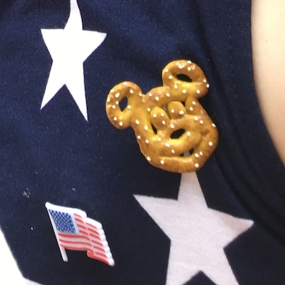 MADE TO ORDER Mickey Mouse Pretzel Pin Handmade Mini Food Candy Jewelry ...