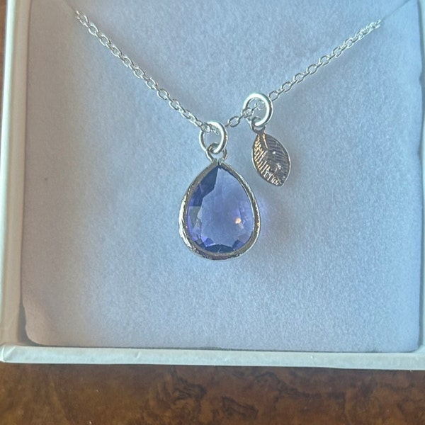 Amethyst Necklace, Birthstone Necklace, Personalized Initial Charm ...
