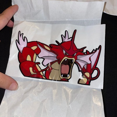 Shiny Gyarados Peeker Sticker - Etsy