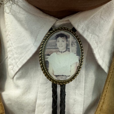 CUSTOM Bolo Tie Add Your Picture or Logo Necktie Mens Leather Cord ...