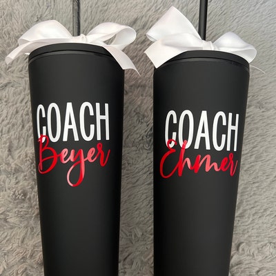 Personalized Coach Tumbler Customized Coach Cup Gift Idea Cheer Coach ...