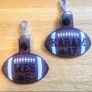 Football Keychain, Football Team, Football Team Bag Tag, Football Bag ...