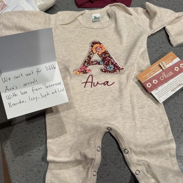 Personalized Pacifier Clip Holder / Embroidered Name / Custom Boho ...