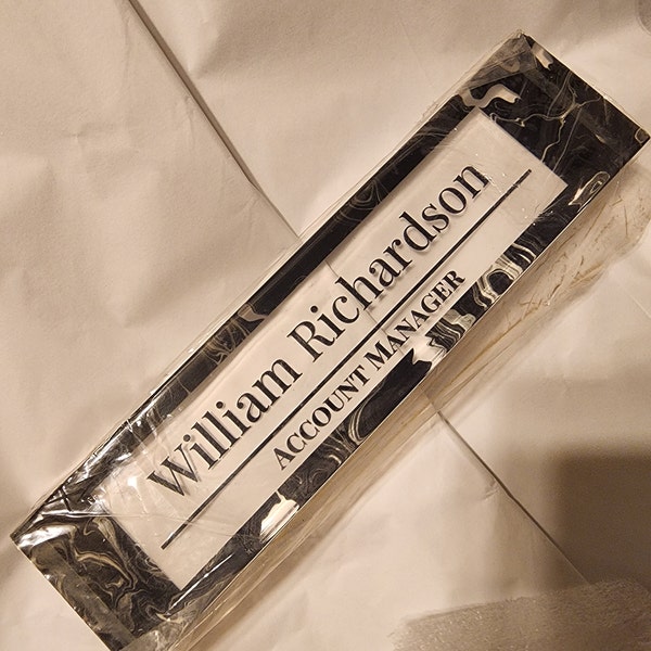 Office Desk Name Plate for Men, Personalized Name Plates for Desk ...
