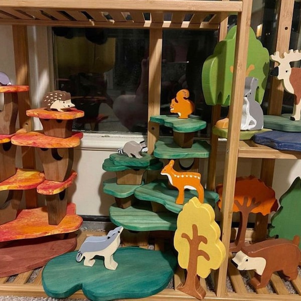 Handmade Tree House Blocks Set - Double Set Option, Toddler or ...