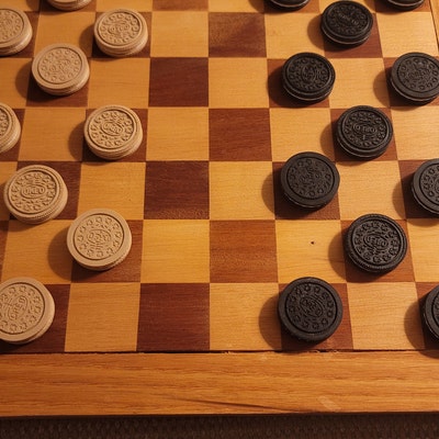 Checkers Set 3D Printed 24 Piece Set for Your Board. - Etsy
