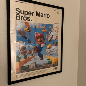 Super Mario Bros Poster, Gaming Room Poster, Gaming Wall Poster, Gaming ...