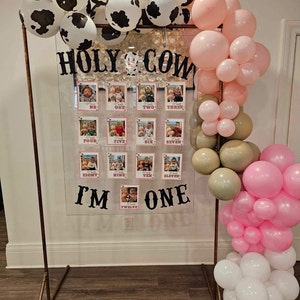 Editable 2nd Birthday Milestone Board Template TWO Years About Me ...