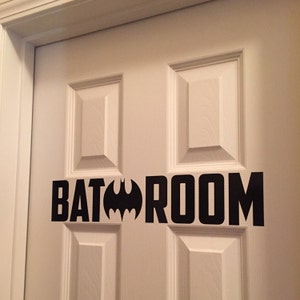 Bat Making H, Bathroom Sign, Restroom Sign, Bathroom Door Sign ...